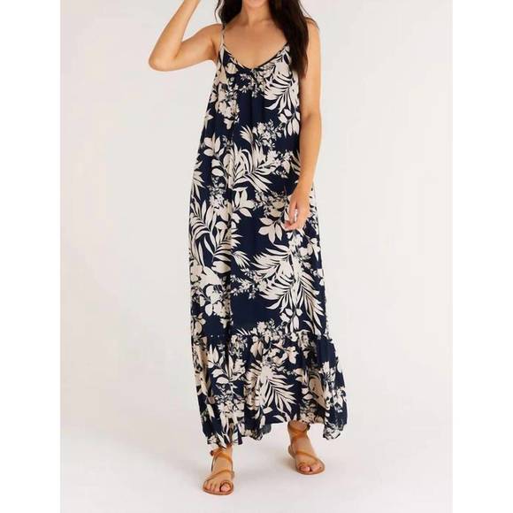 Z Supply | Dresses | New Z Supply Rocco Tropical Floral Maxi Dress In ...